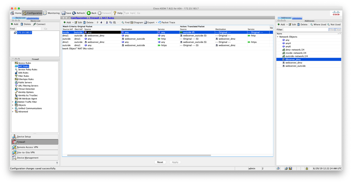 Port Forwarding with CISCO ASA and ASDM