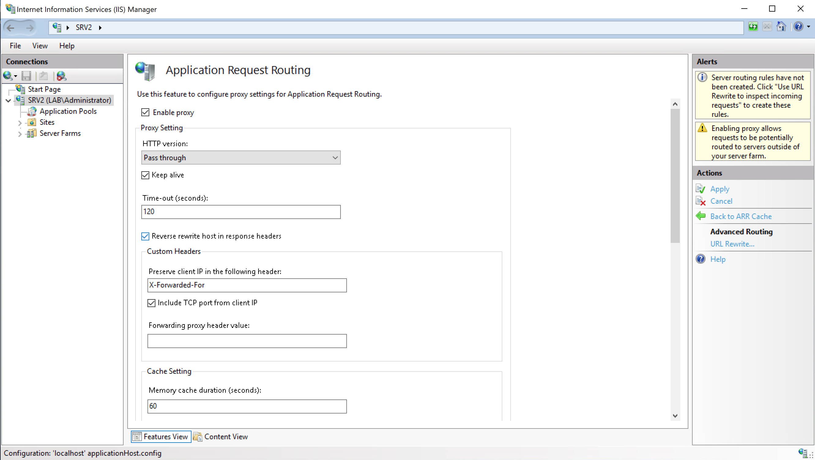 Reverse Proxy Tomcat with Internet Information Server